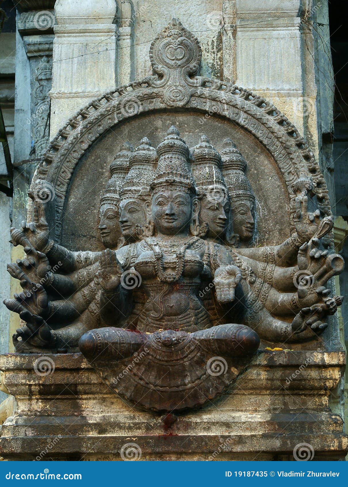 The Traditional Hindu Religion Sculpture Stock Image - Image of ancient ...