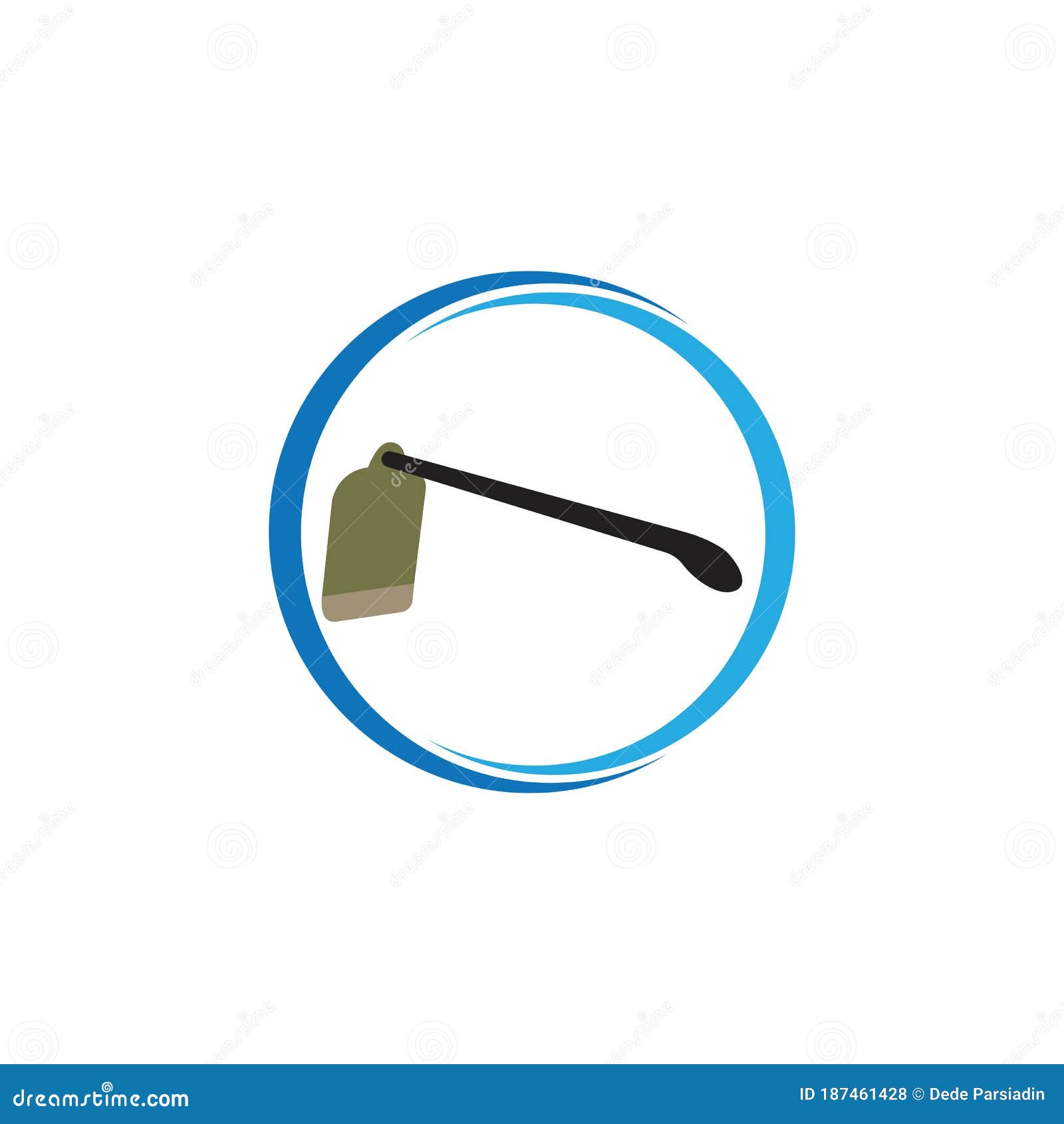 Traditional Hoe Logo Icon Vector Illustration Design Template - Vector ...