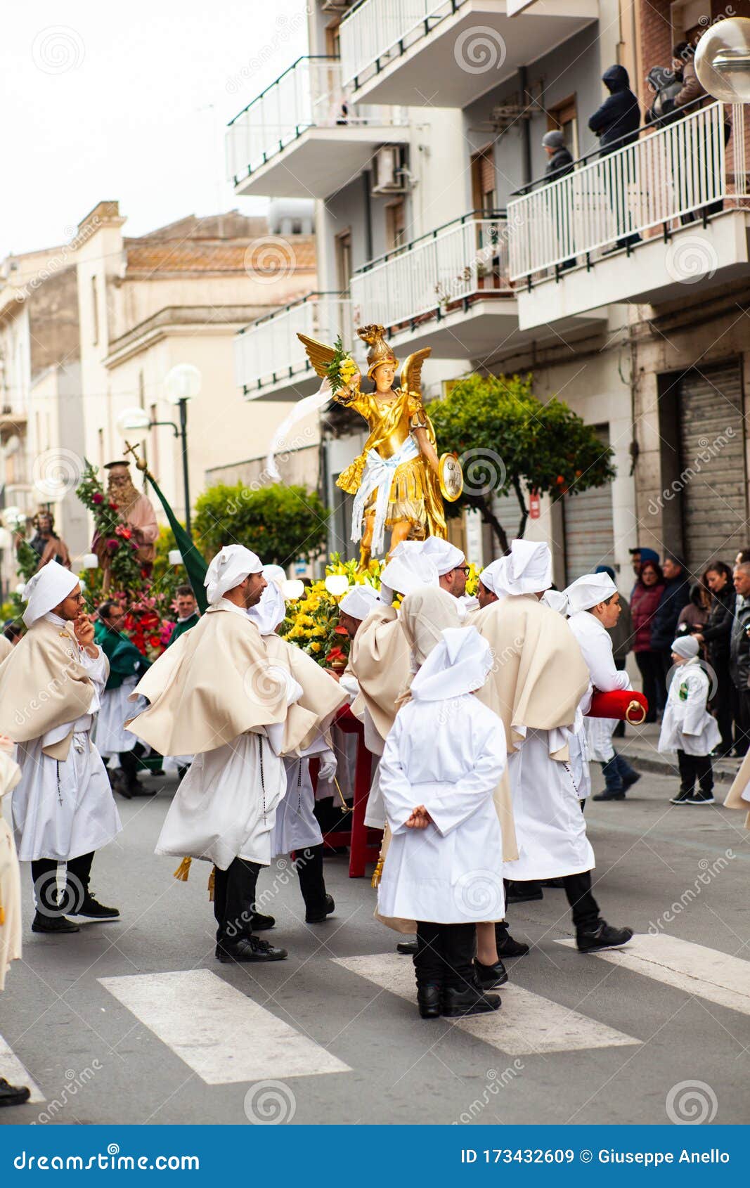 Traditional Holy Week Procession, Leonforte Editorial Stock Image ...