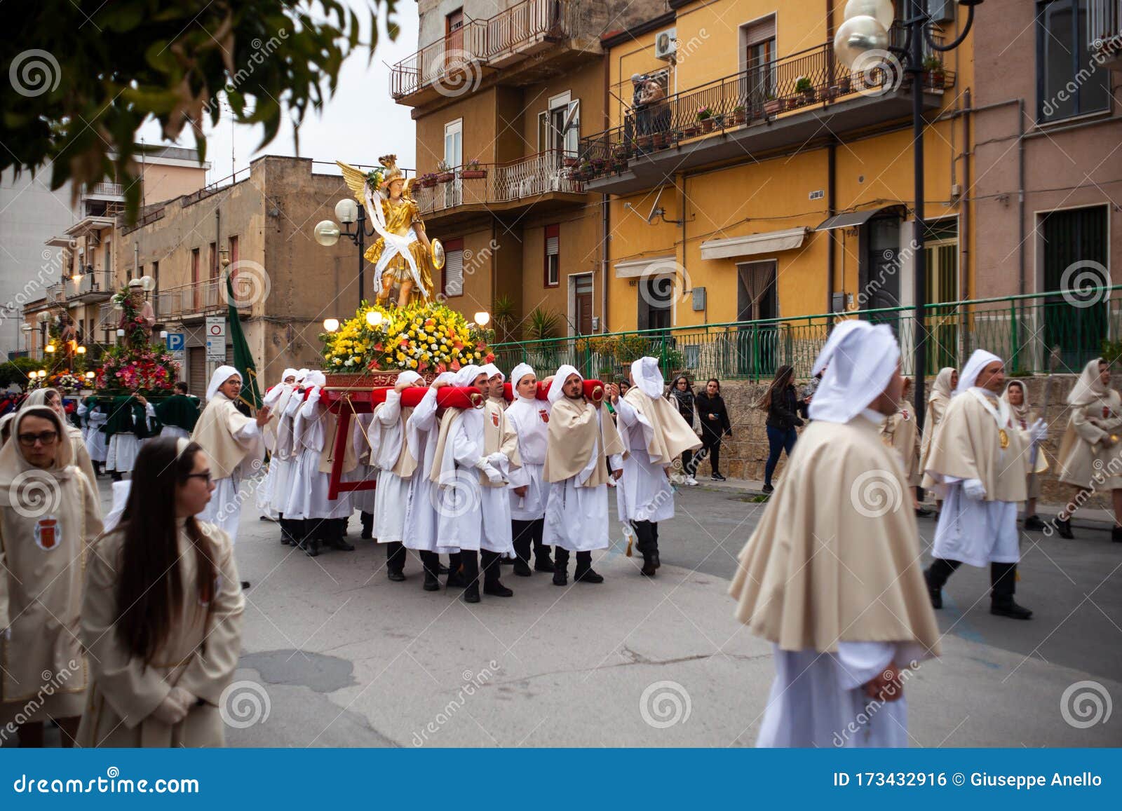 Traditional Holy Week Procession, Leonforte Editorial Photo - Image of ...
