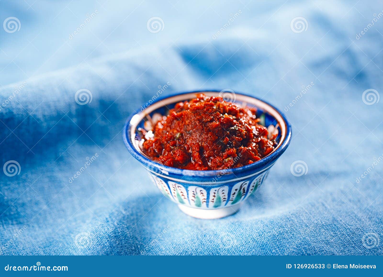 Traditional Home-made Harissa Stock Image - Image of asian, coral ...