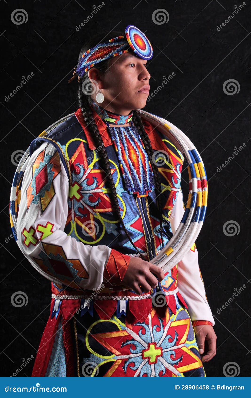 Traditional Hoop Dancer editorial stock photo. Image of cultural - 28906458