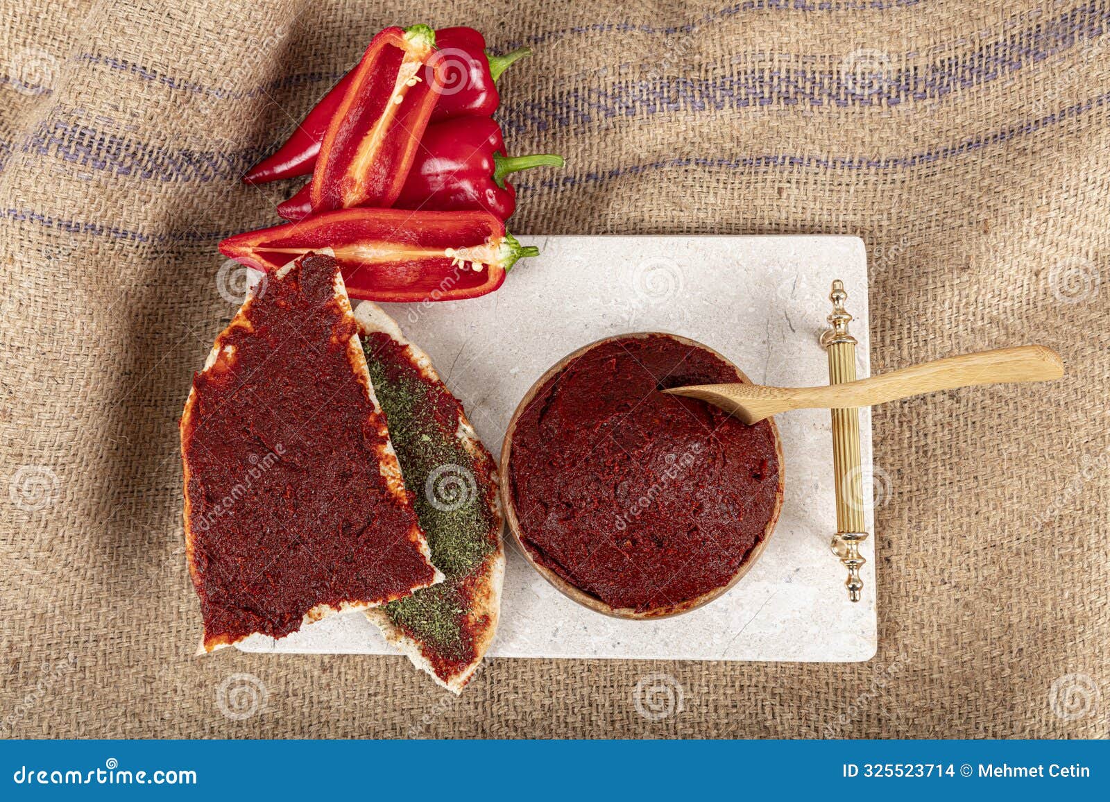 Traditional Hot Pepper Paste. Turkish Cuisine Stock Photo - Image of ...