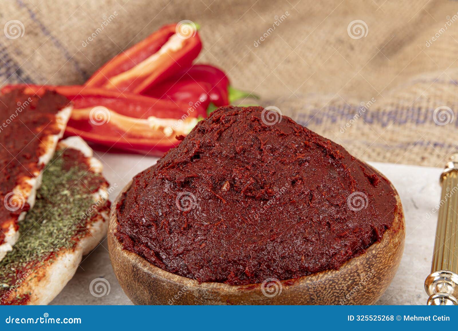 Traditional Hot Pepper Paste. Turkish Cuisine Stock Photo - Image of ...