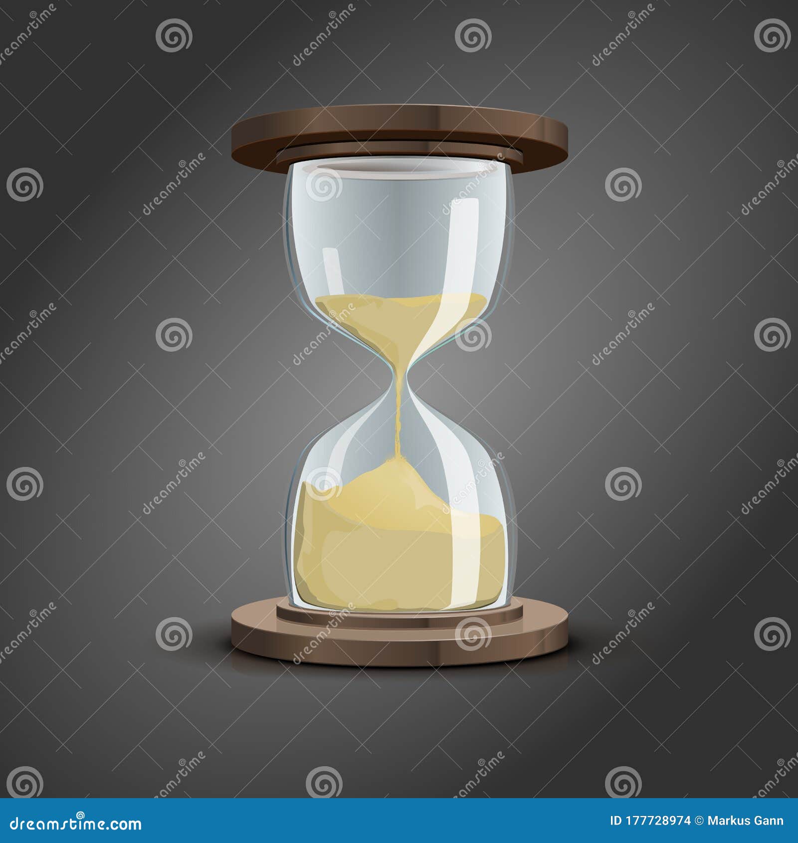 Hourglass Symbol In A Forced Perspective Stock Image | CartoonDealer ...