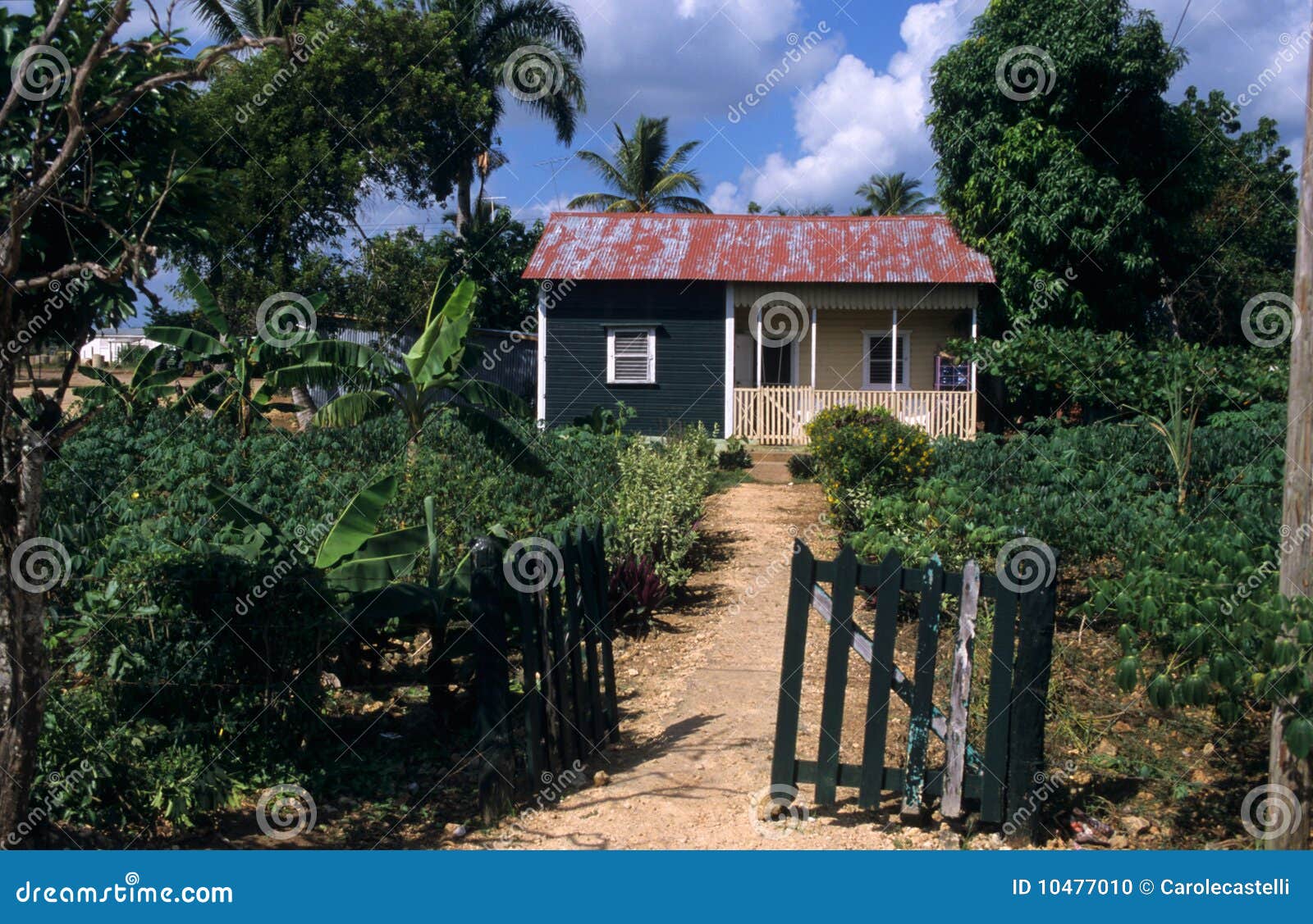 Traditional House Dominican Republic Stock Photo - Image of tropical ...