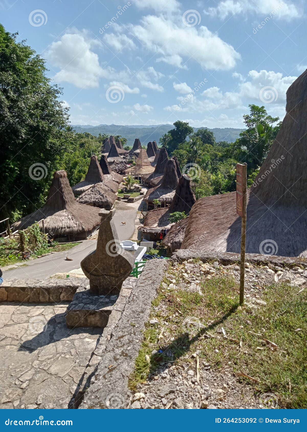 Traditional House in West Sumba Stock Photo - Image of temple, sumba ...