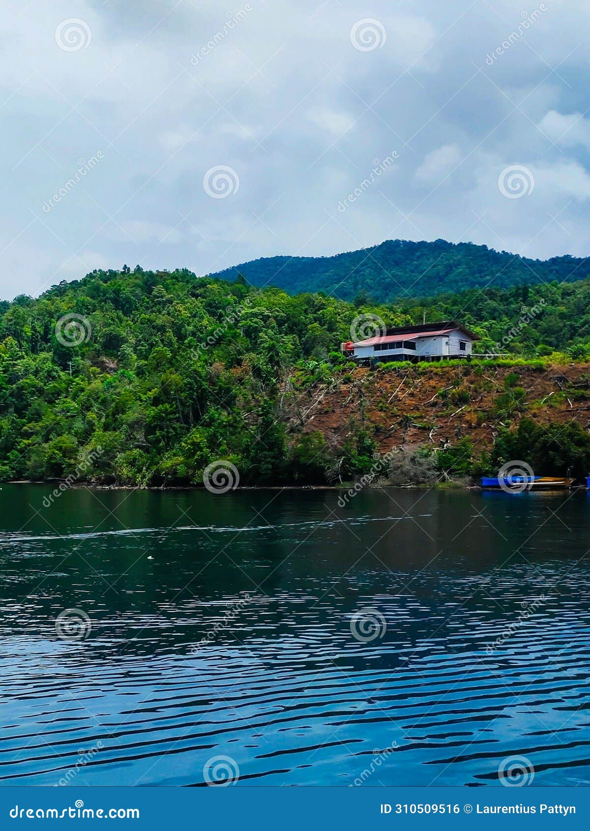 Traditional House with White Sky in Matano Land Stock Photo - Image of ...