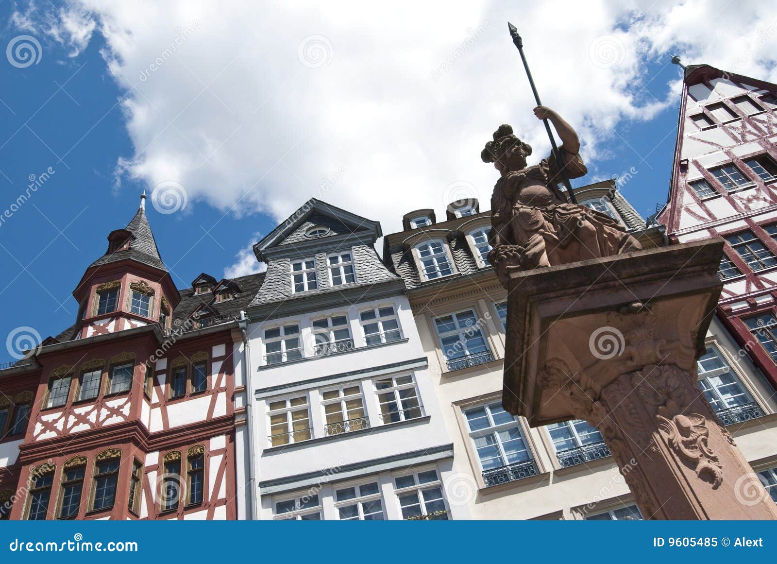 Traditional Houses in the Roemer, Frankfurt Stock Image - Image of ...