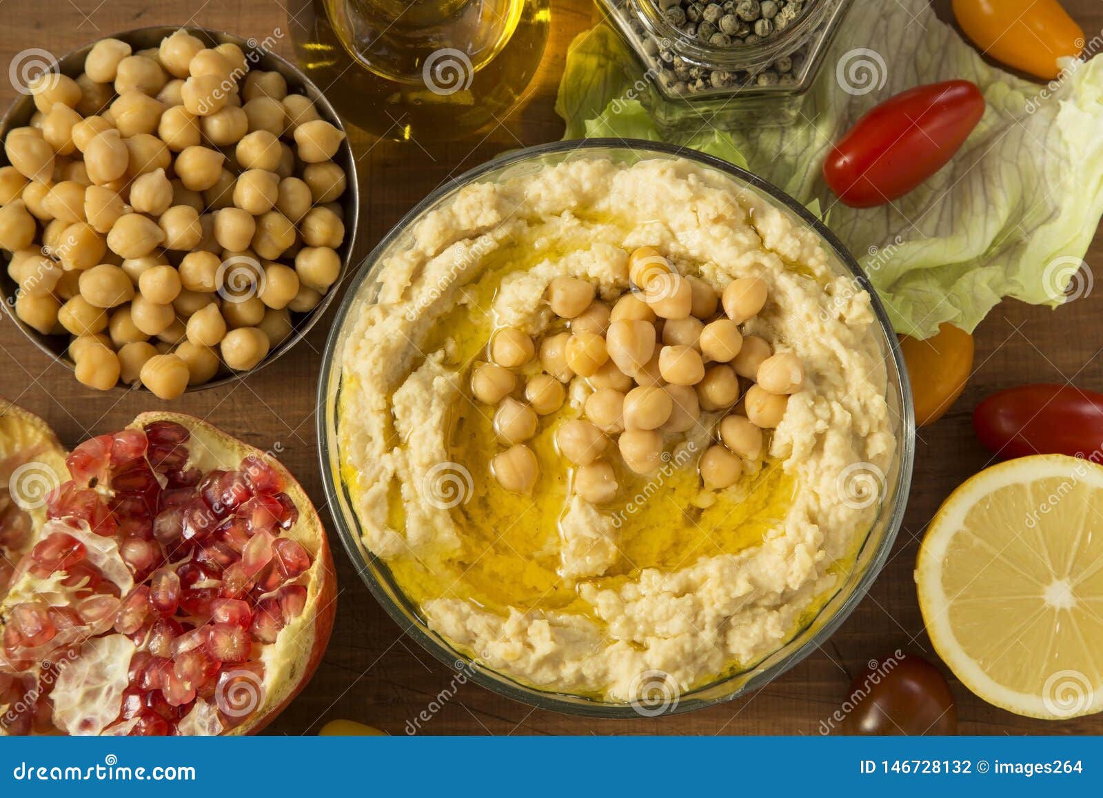 Hummus stock photo. Image of olive, east, palestine - 146728132