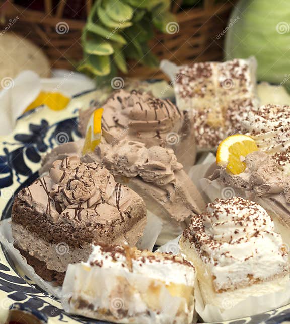 Traditional Hungarian Cakes Stock Image - Image of ornament, brownies ...