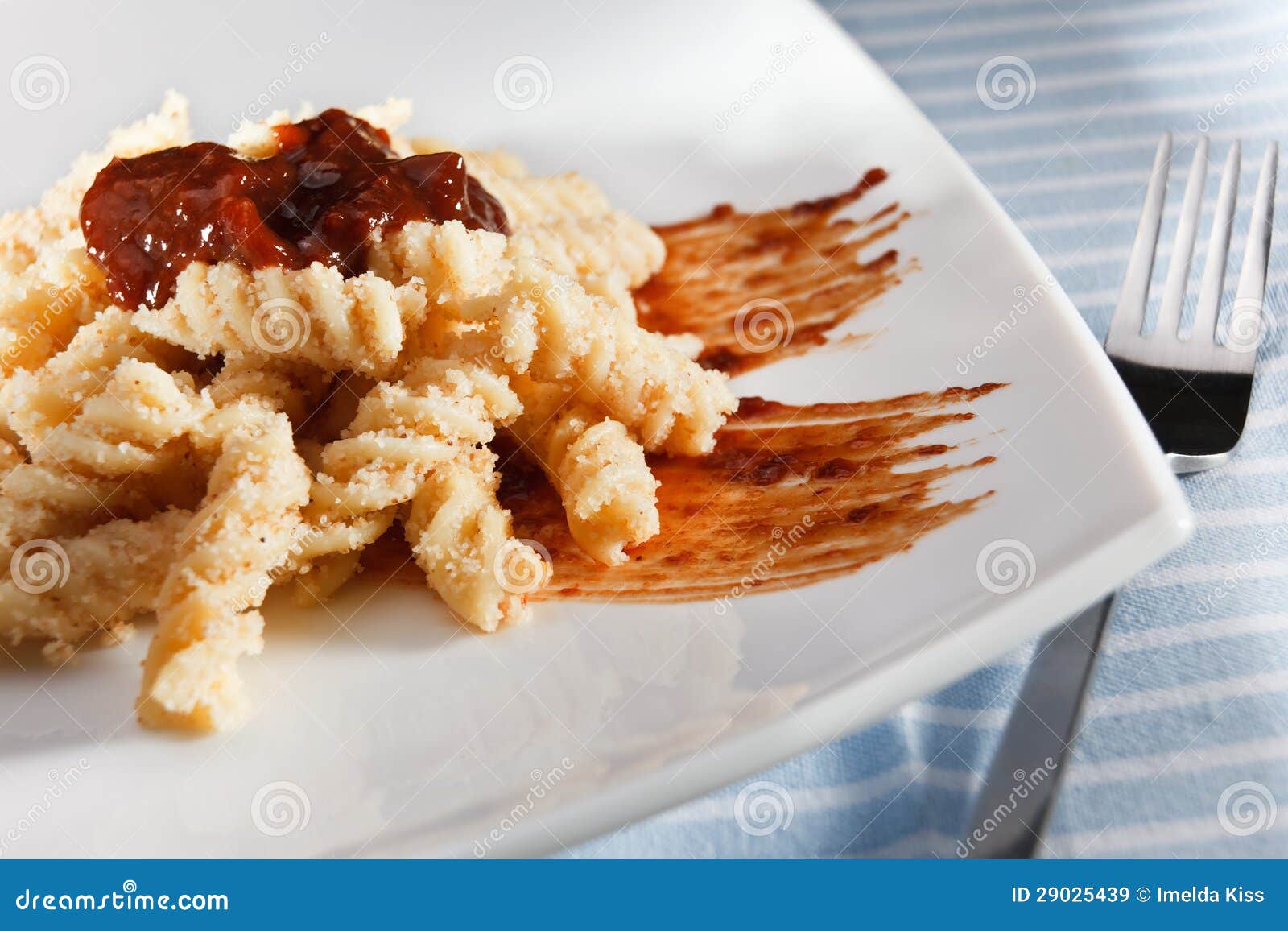 Traditional Hungarian Pasta with Semolina and Jam Stock Image - Image ...