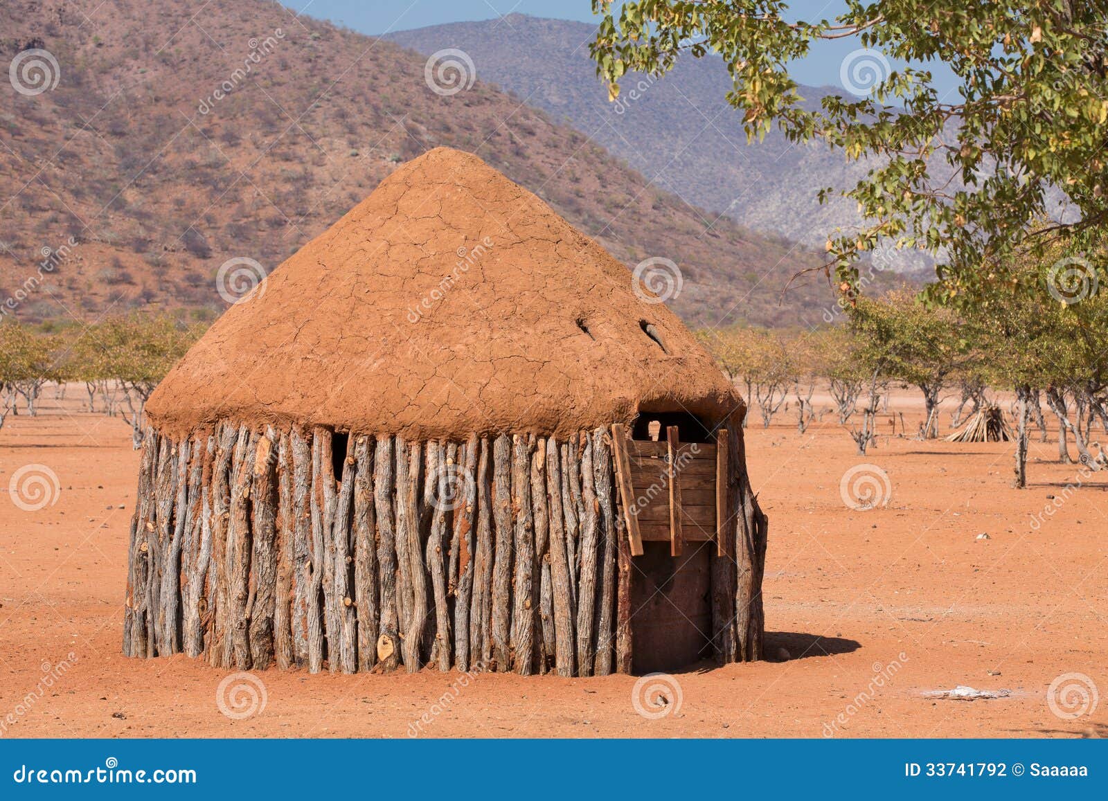 Traditional Huts of Himba People Stock Photo - Image of indigence ...