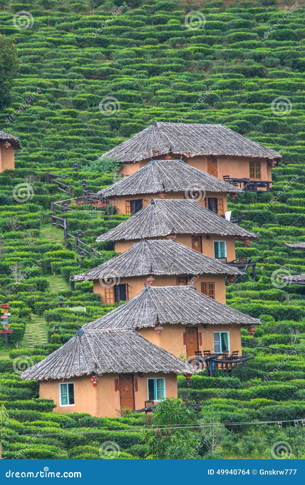 Traditional Huts on the Mountain Stock Photo - Image of chalet, huts ...