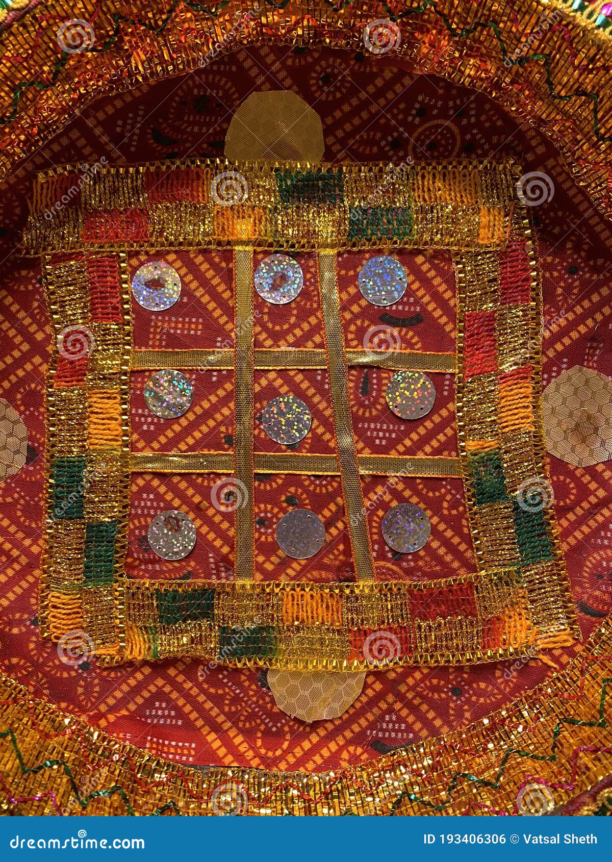 Traditional Indian Bandhani Cloth Stock Photo - Image of classic ...