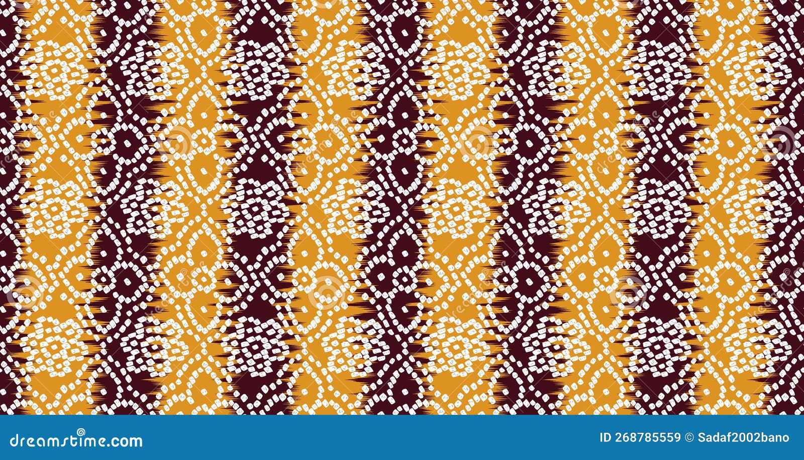 Traditional Indian CHUNRI Seamless Pattern Design Handmade Artwork ...
