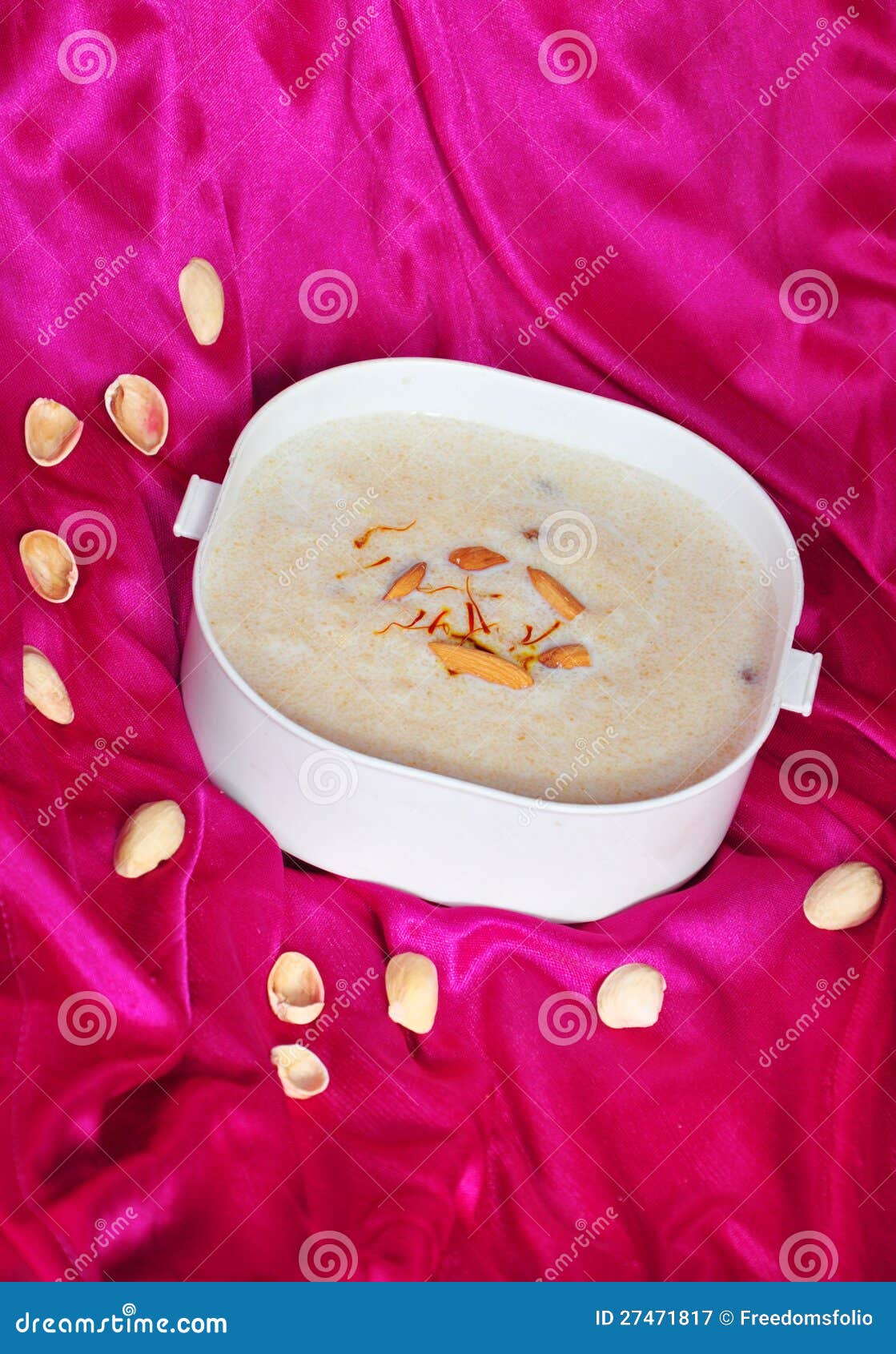 Indian Dessert- Kesar Pista Basundi In Earthen Pot Kulhad Stock ...