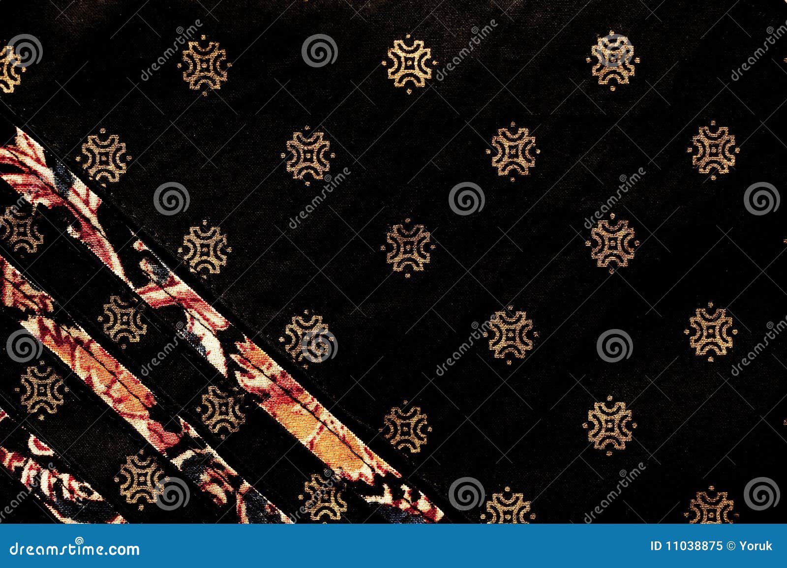 Traditional Indian Fabric with Hand Printed Fabric Stock Image - Image ...