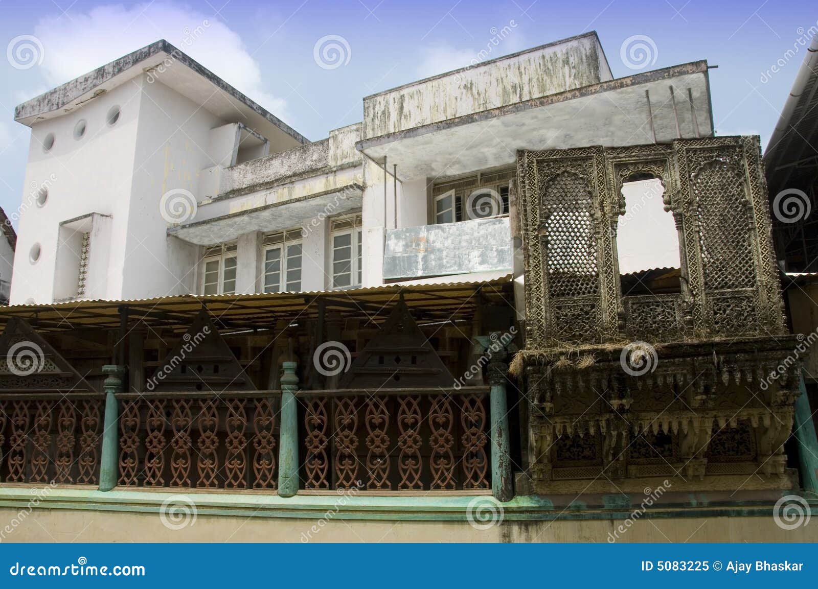Traditional Indian home stock image. Image of gray, lattice - 5083225