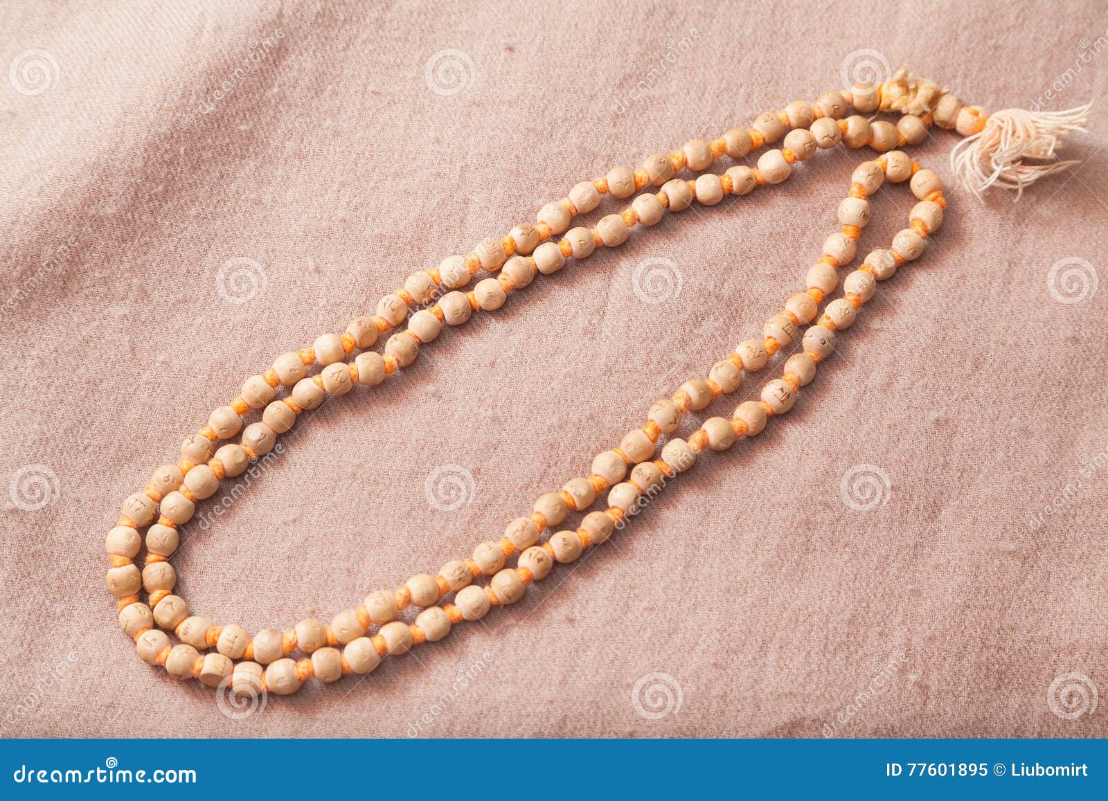 Traditional Indian Japa Mala Chanting Beads Stock Image - Image of ...