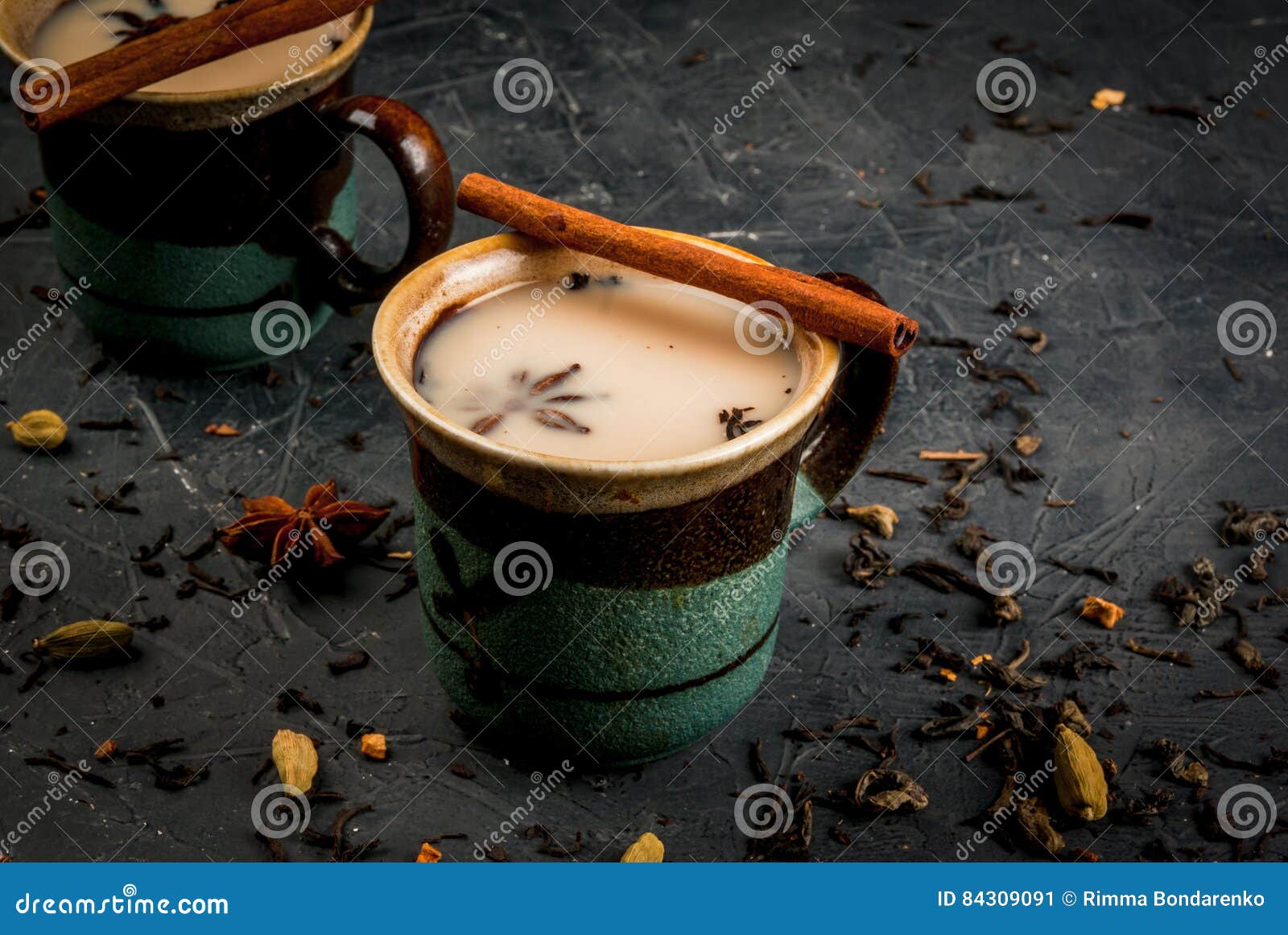 Traditional Indian Masala Chai Stock Image - Image of recipe, coriander ...