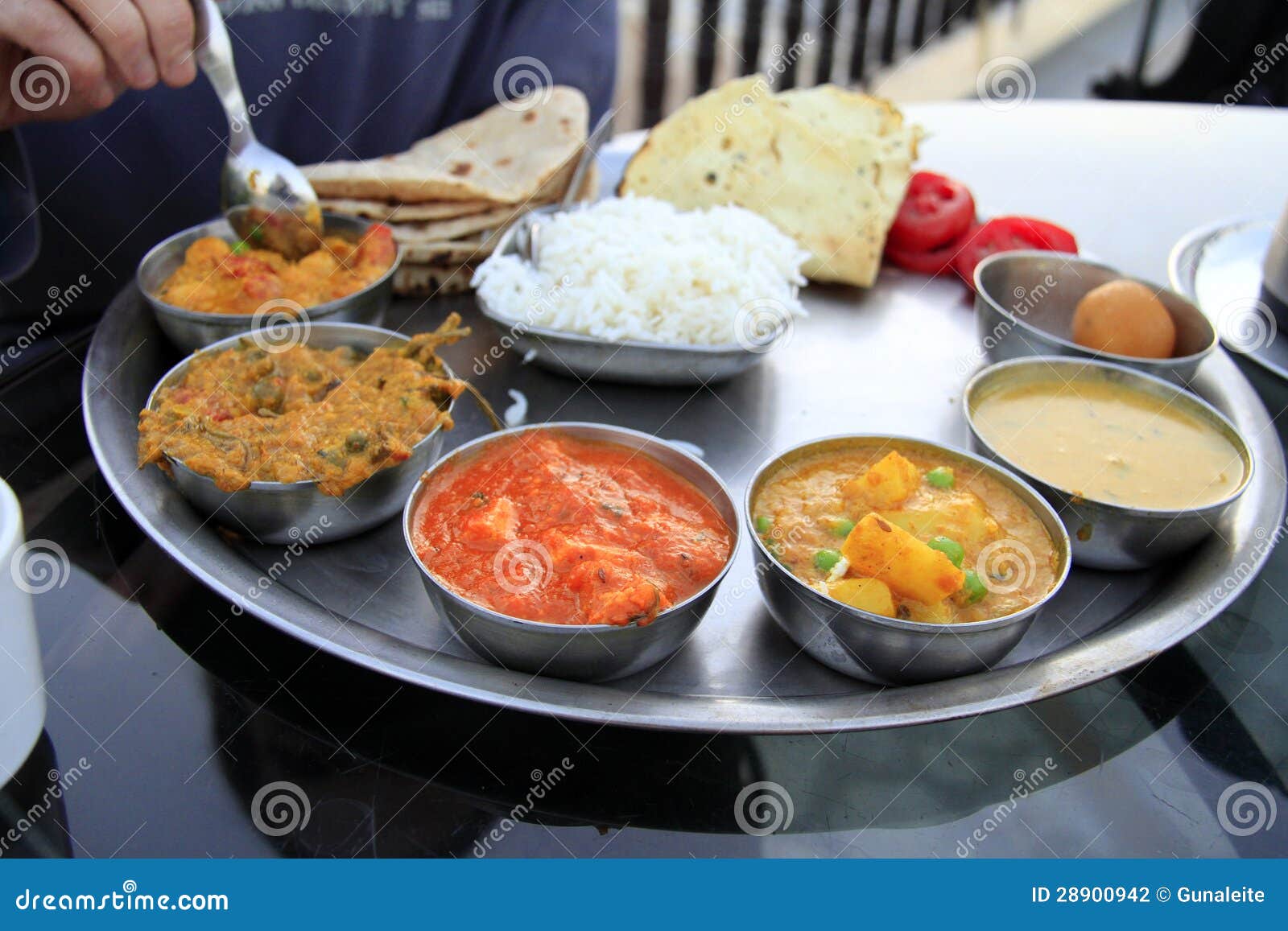 Typical Indian Lunch