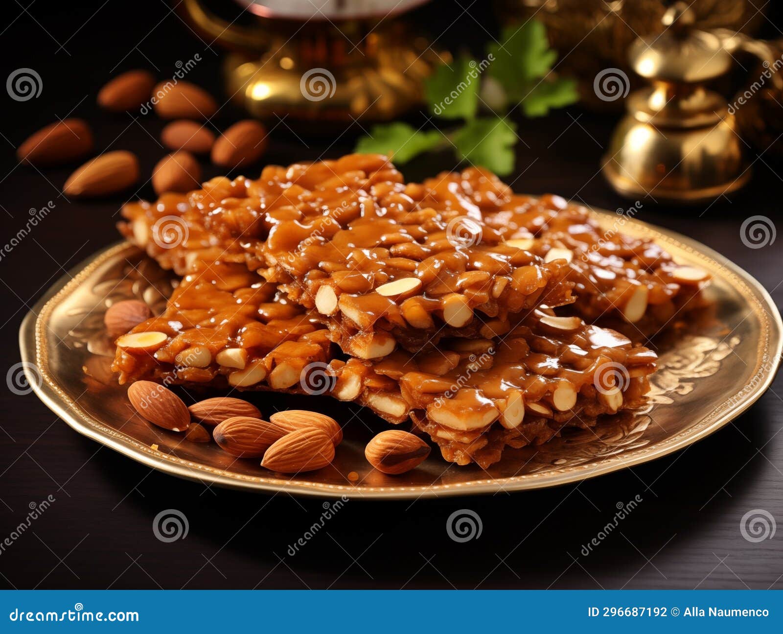 Traditional Indian Peanut Chikki Made From Roasted Peanuts And Jaggery ...
