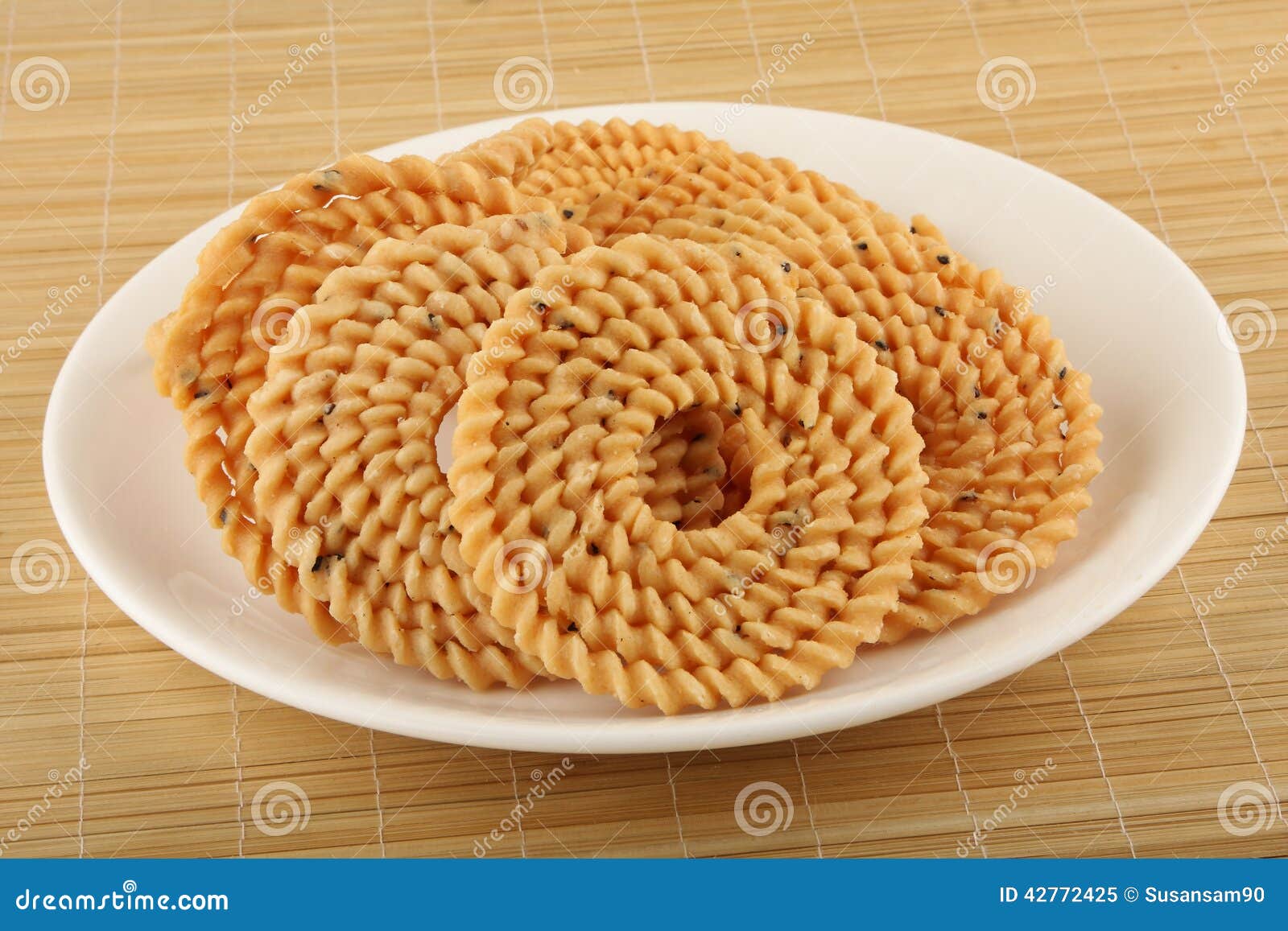 Traditional Indian Snack - Chakali Stock Image - Image of appetite ...