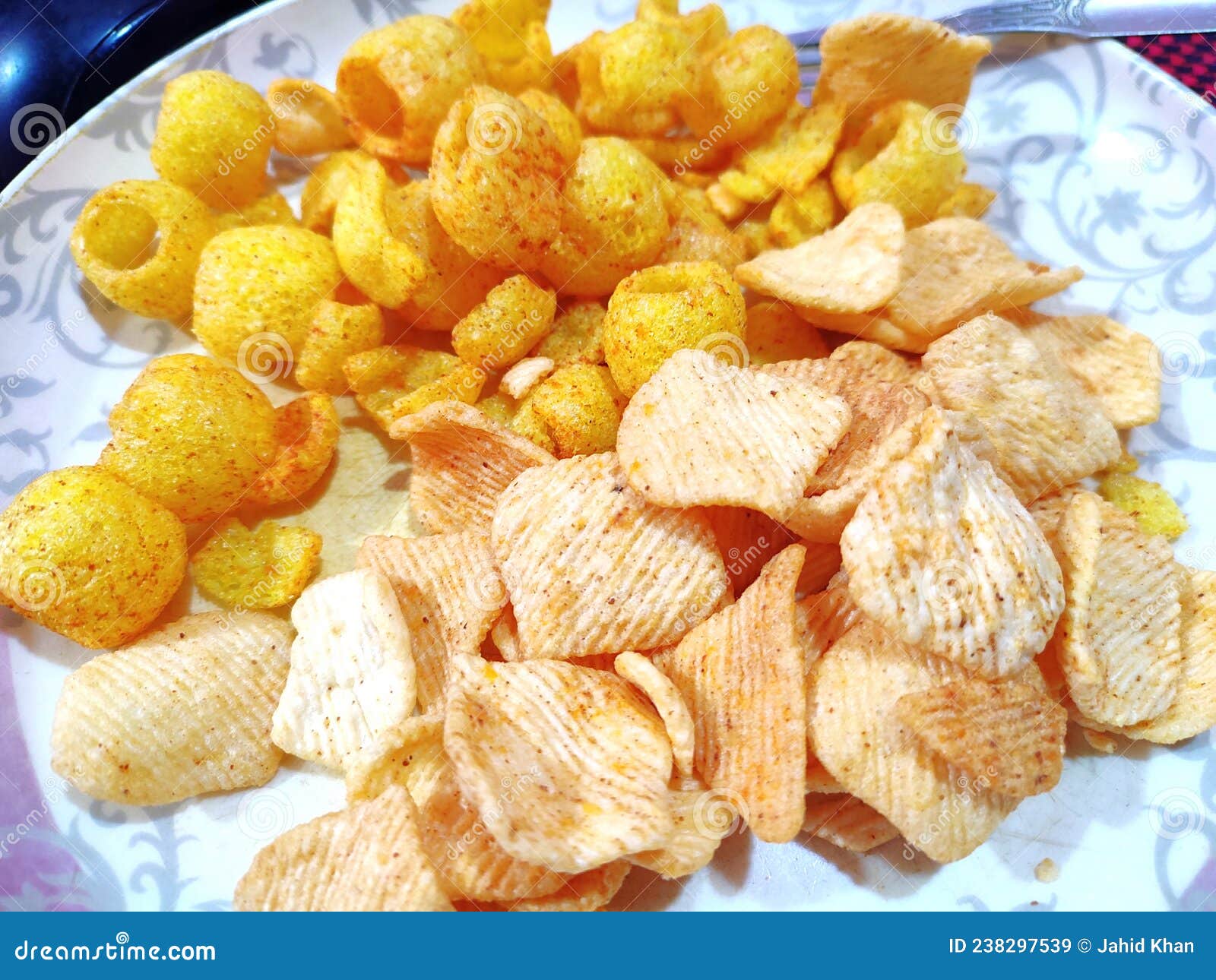 Traditional Indian Snacks Called Chips, Made in Bangladesh Stock Image ...