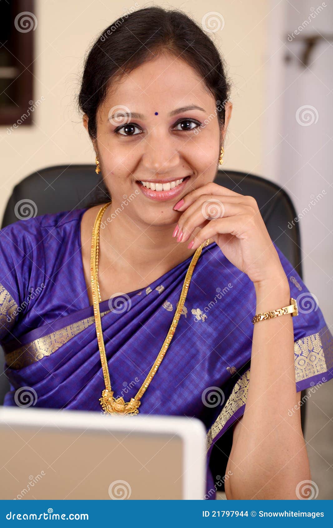 Traditional Indian woman stock photo. Image of lady, elegant - 21797944