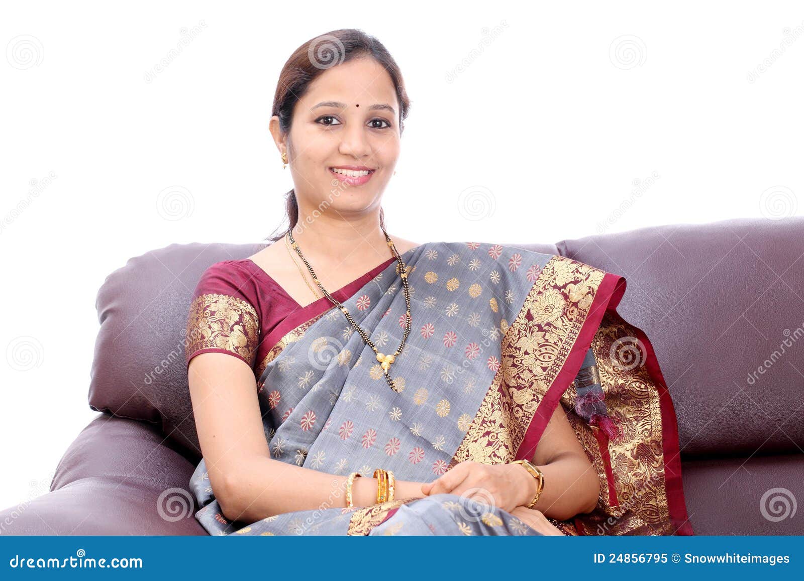 Traditional Indian woman stock image. Image of beautiful - 24856795