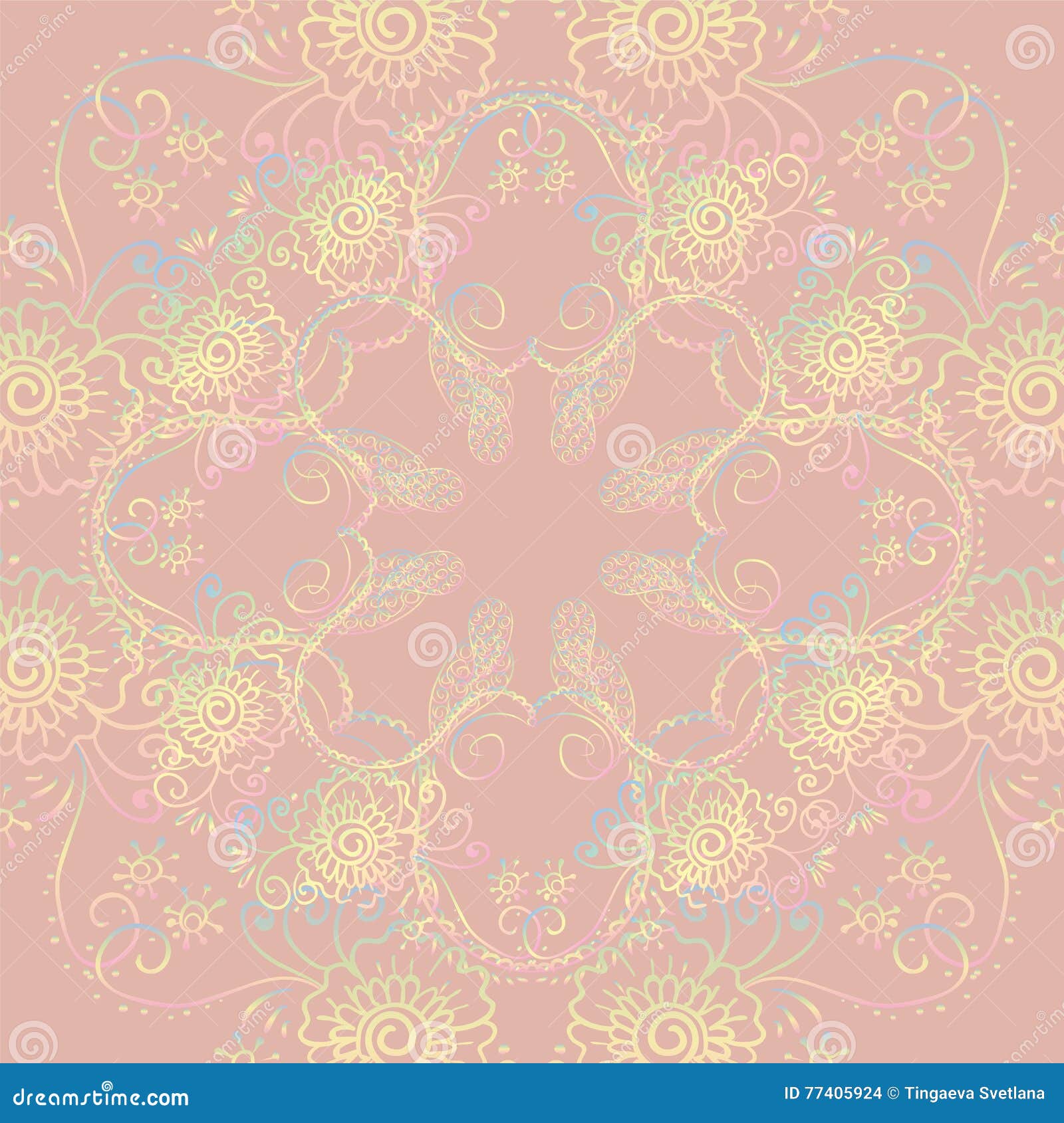 Traditional Indium Mandala Symbol. Stock Vector - Illustration of ...