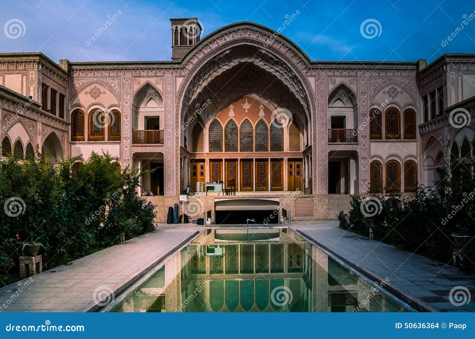 Traditional Iran palace stock photo. Image of brown, arched - 50636364