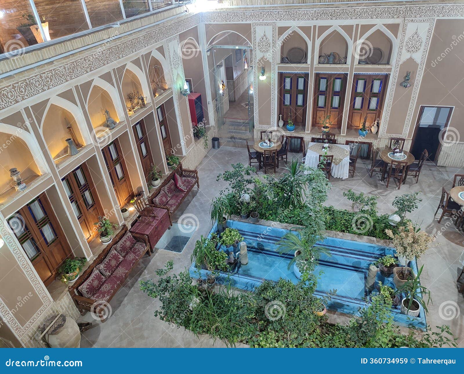 A Traditional Iranian House in Yazd Stock Image - Image of town ...