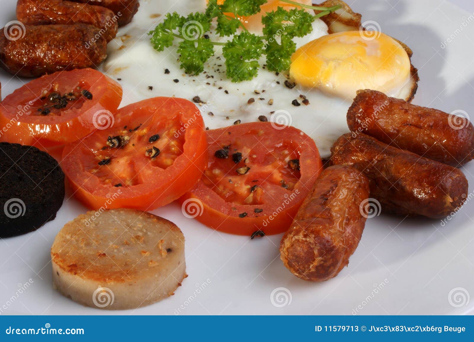 Traditional Irish Breakfast Stock Image - Image of pudding, white: 11579713