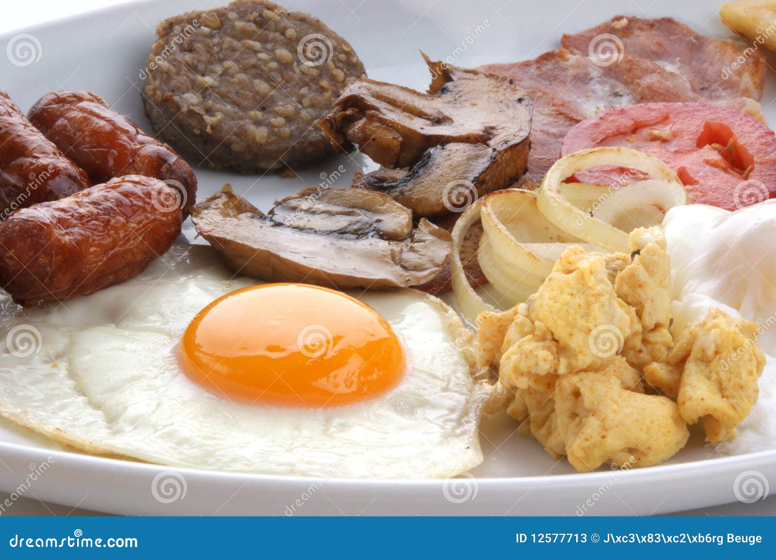 Traditional Irish Breakfast Stock Image - Image of rashers, culinary ...