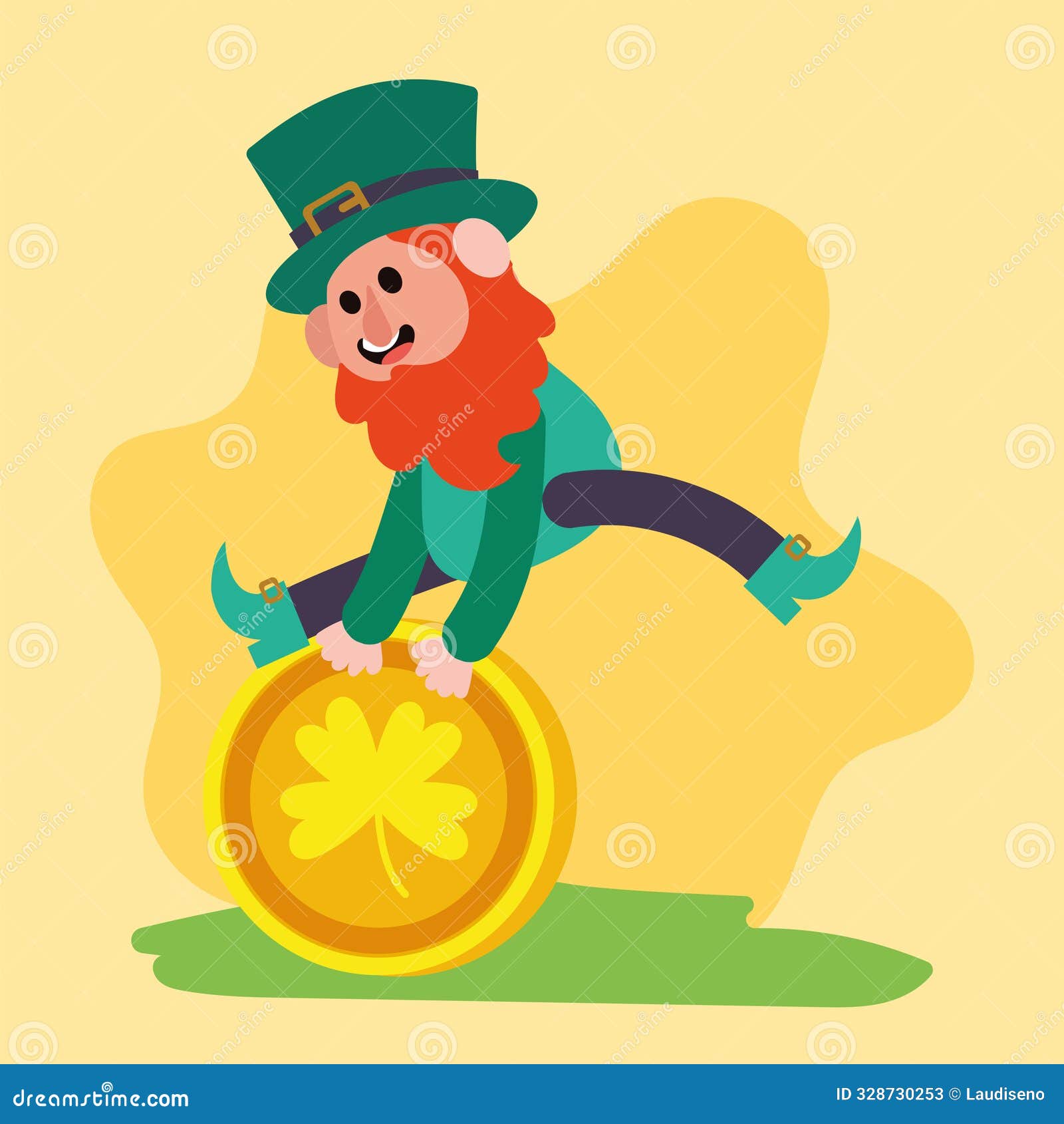 Traditional Irish Elf Cartoon Vector Stock Vector - Illustration of ...