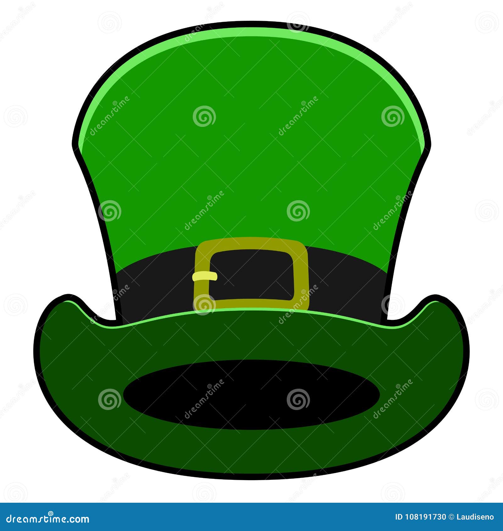 Traditional irish hat stock vector. Illustration of isolated - 108191730
