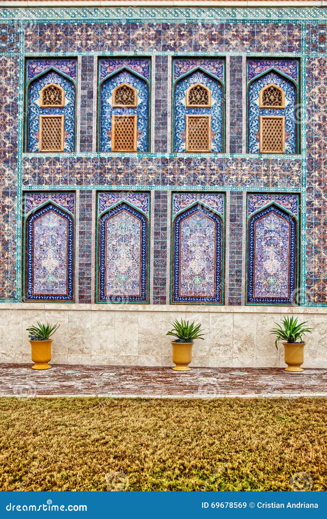 Traditional Islamic Architecture in Doha, Qatar. Stock Image - Image of ...