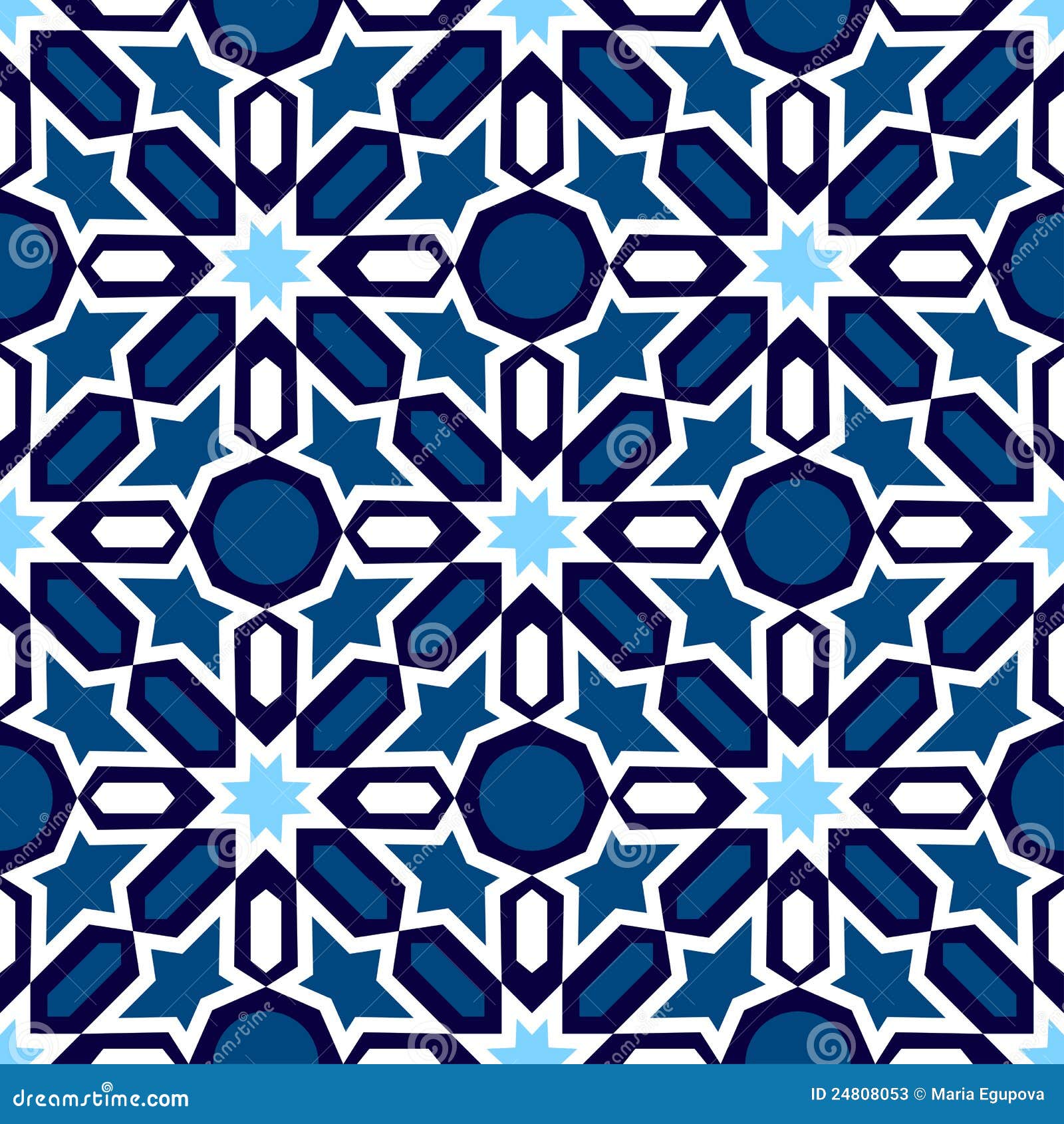 Traditional Islamic Pattern Stock Vector - Illustration of floral ...