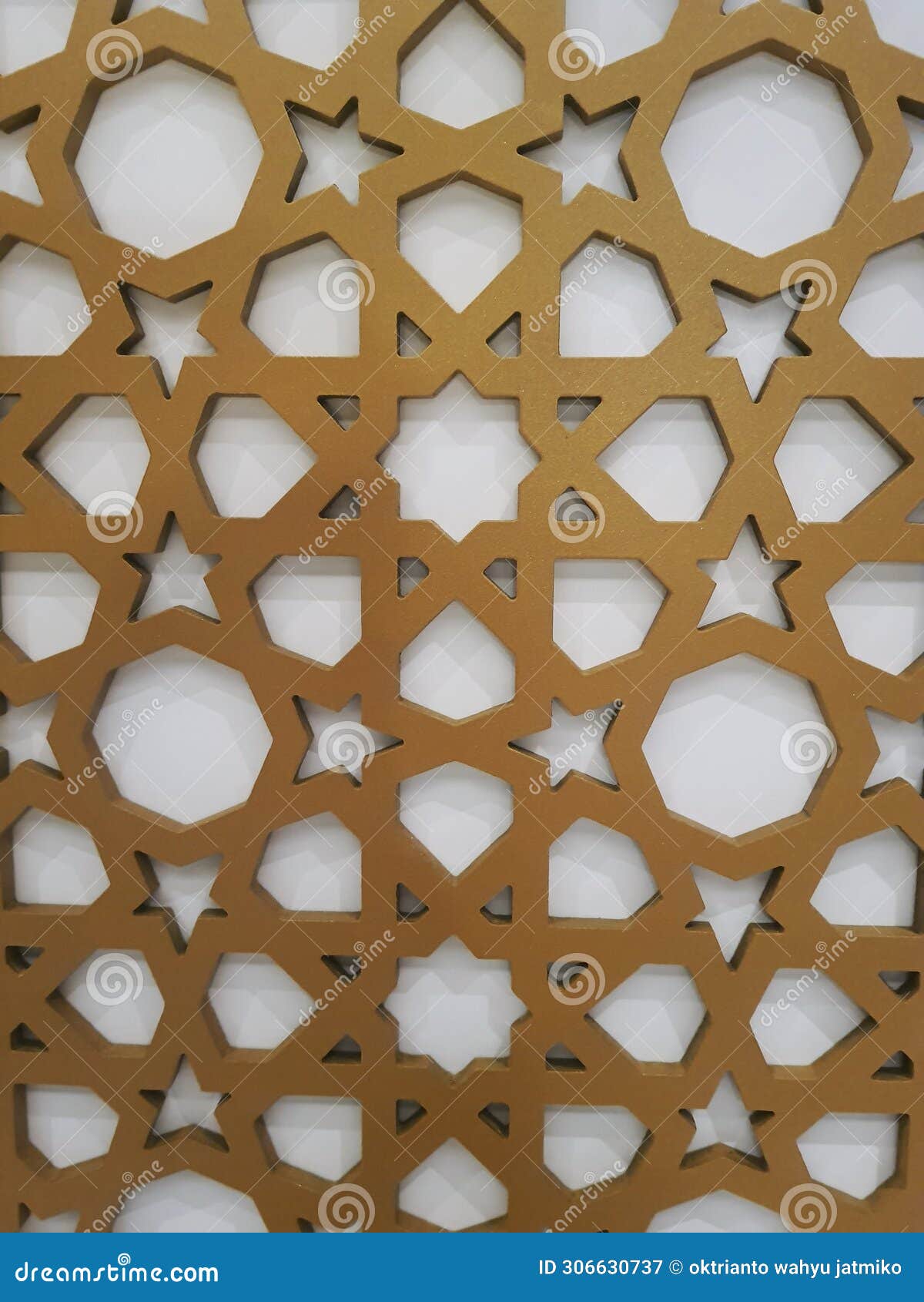 Traditional Islamic Wall Pattern Stock Image - Image of yellow, brown ...