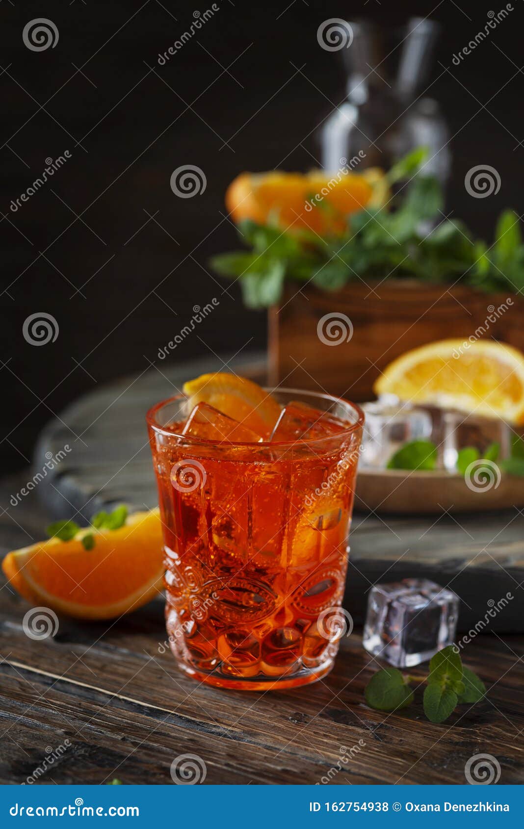 Traditional Italian Aperitif Aperol Stock Photo - Image of refreshment ...