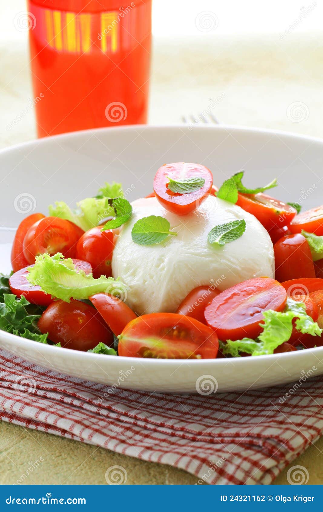 Traditional Italian Caprese Salad Stock Photo - Image of cuisine ...