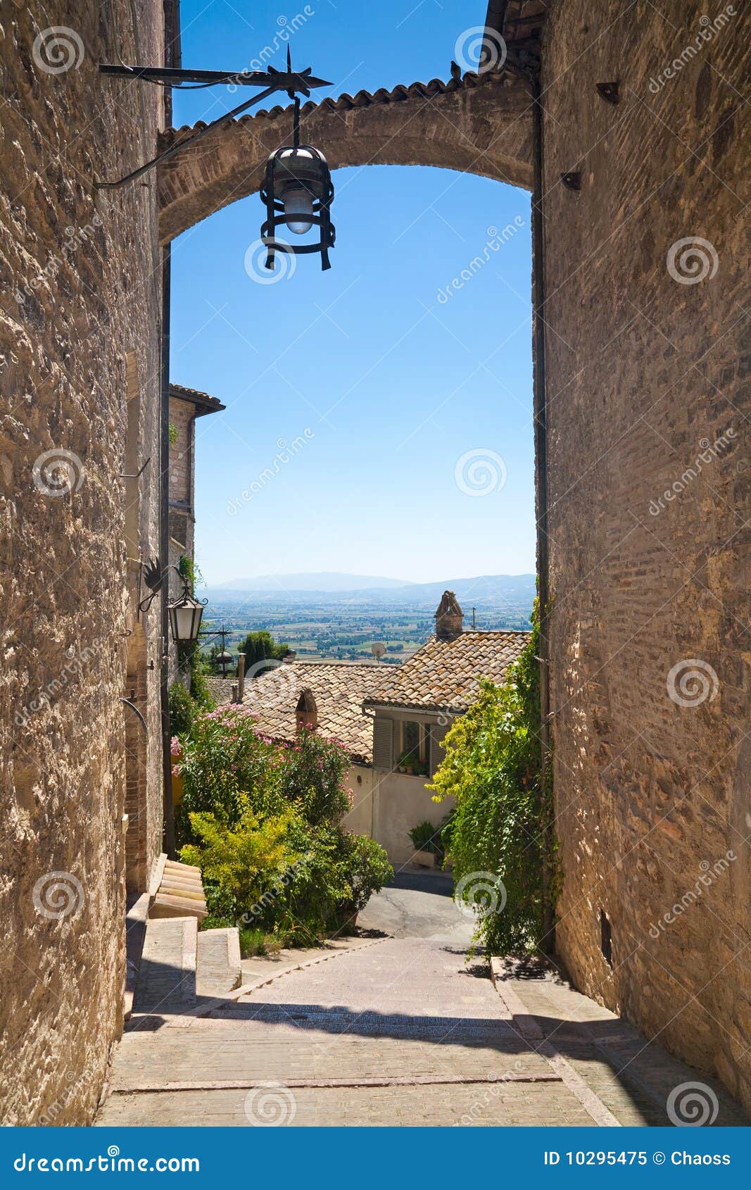 Traditional Italian city stock image. Image of scene - 10295475