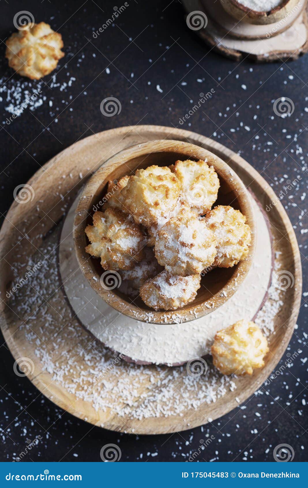 Traditional Italian Cookies with Coconut Stock Image - Image of cocco ...