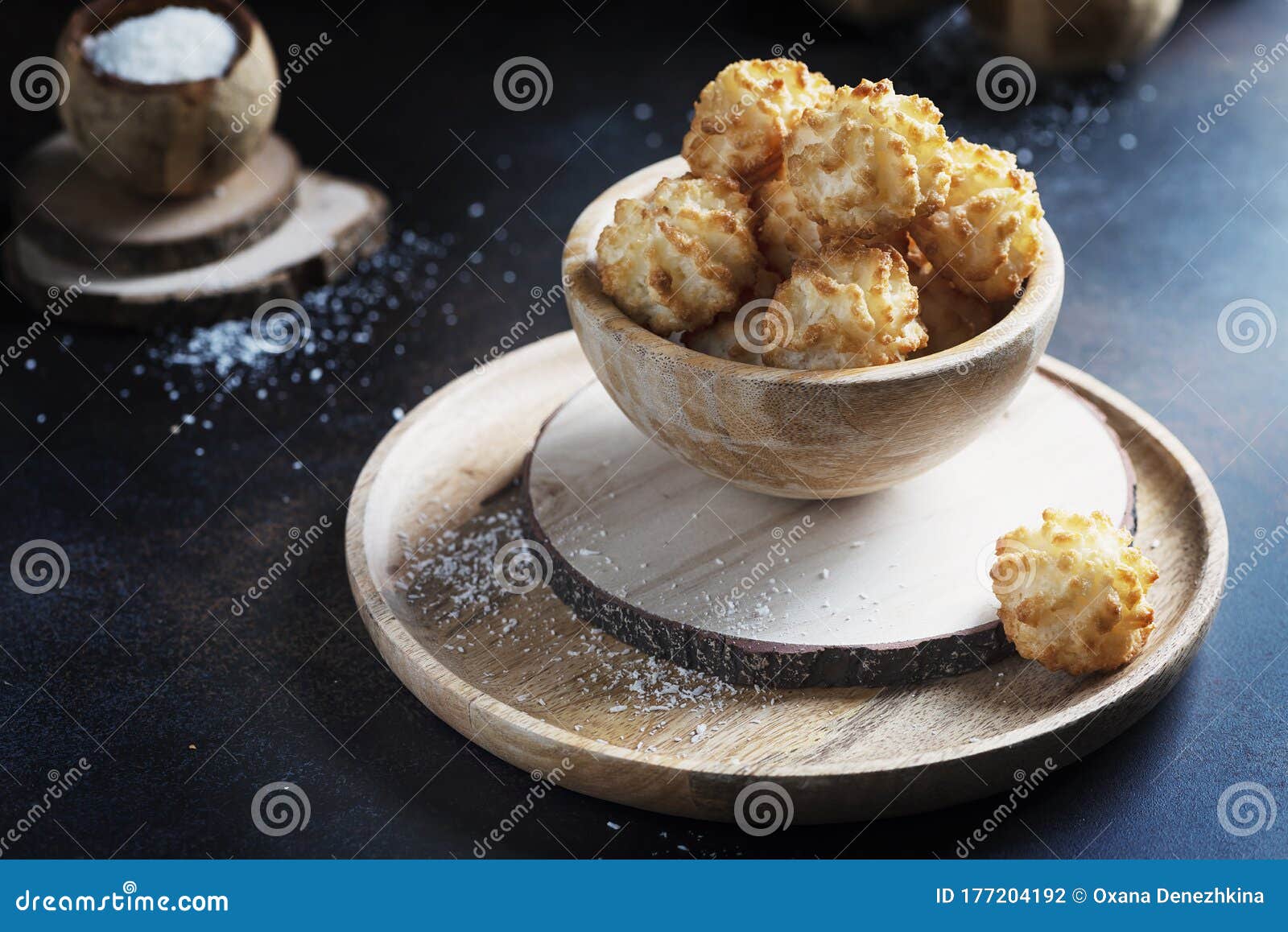 Traditional Italian Cookies with Coconut Stock Photo - Image of coconut ...