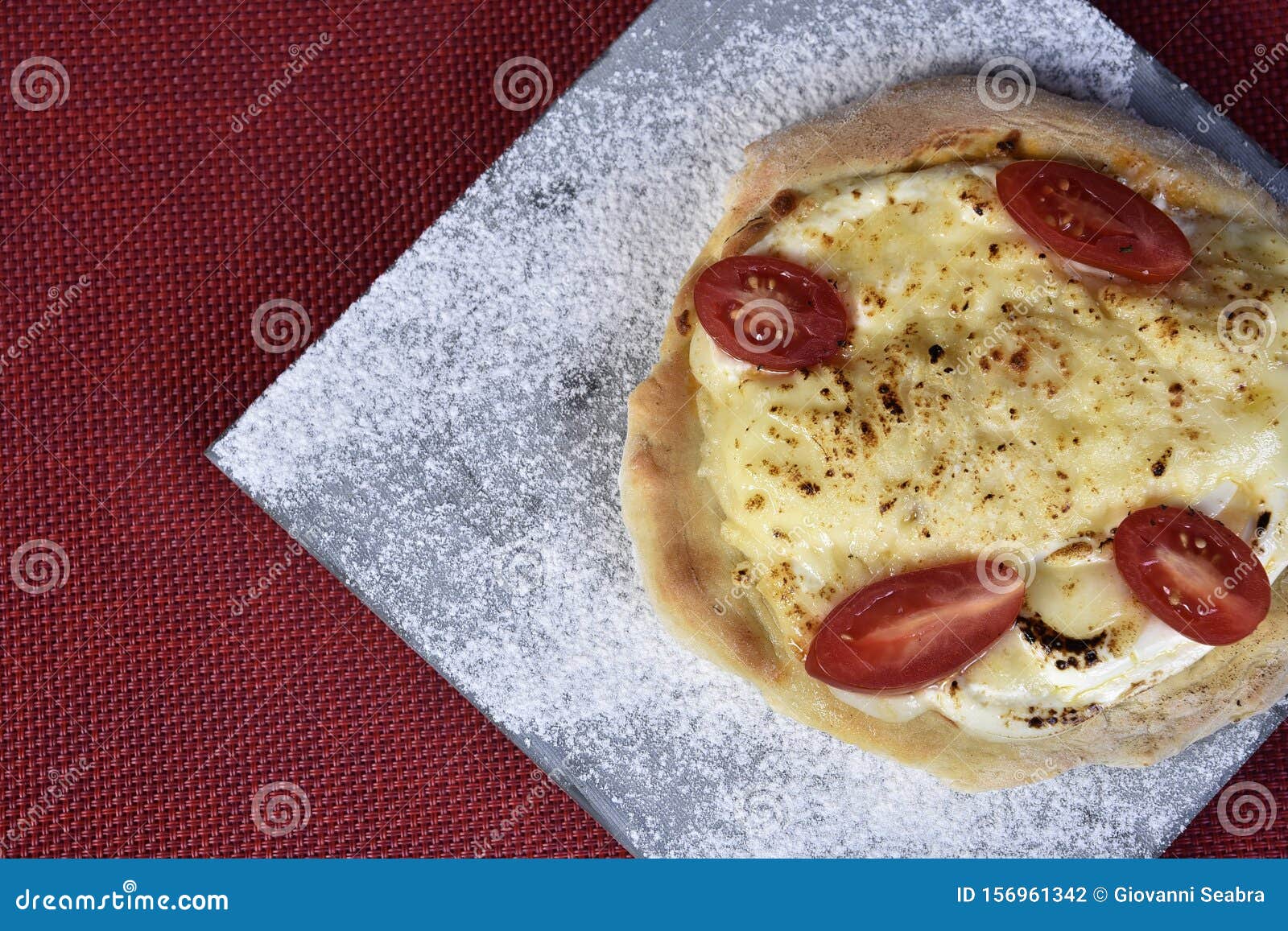 Traditional Italian Delicacy or Rustic Pizza Stock Photo - Image of ...