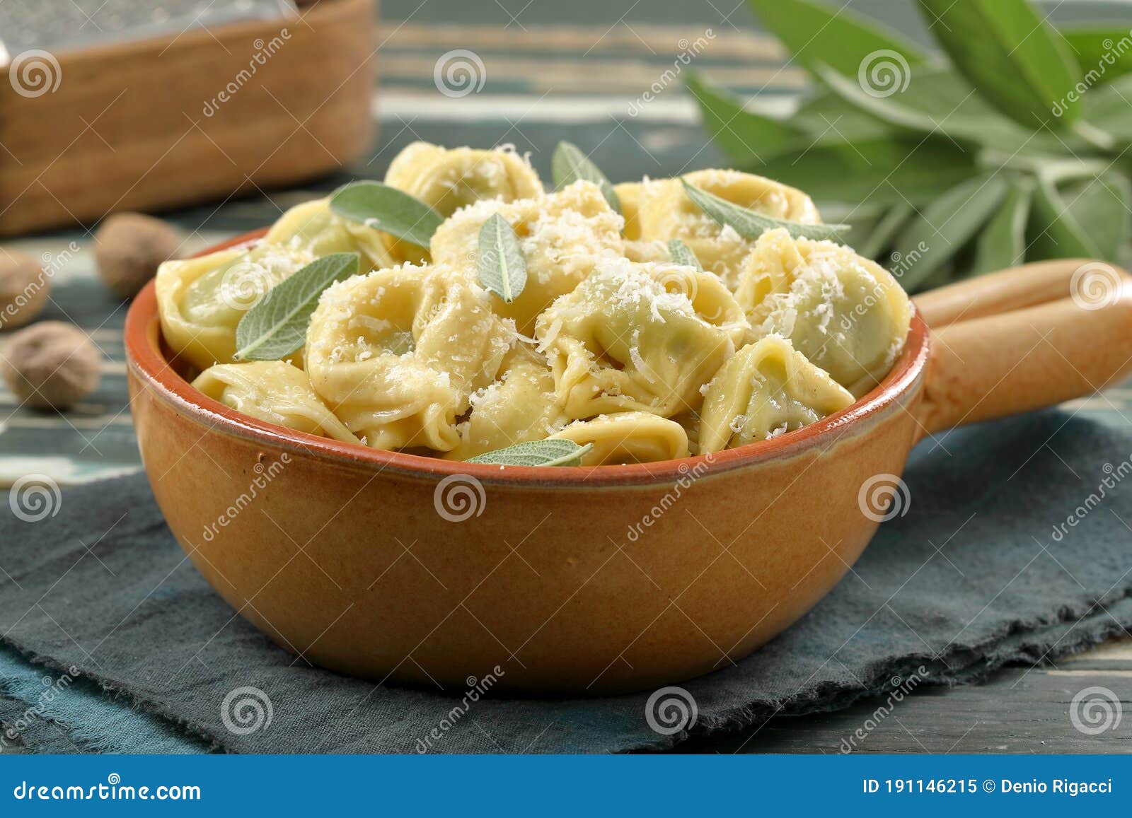 Traditional Italian Dumpling Pasta Tortellini Stock Image - Image of ...