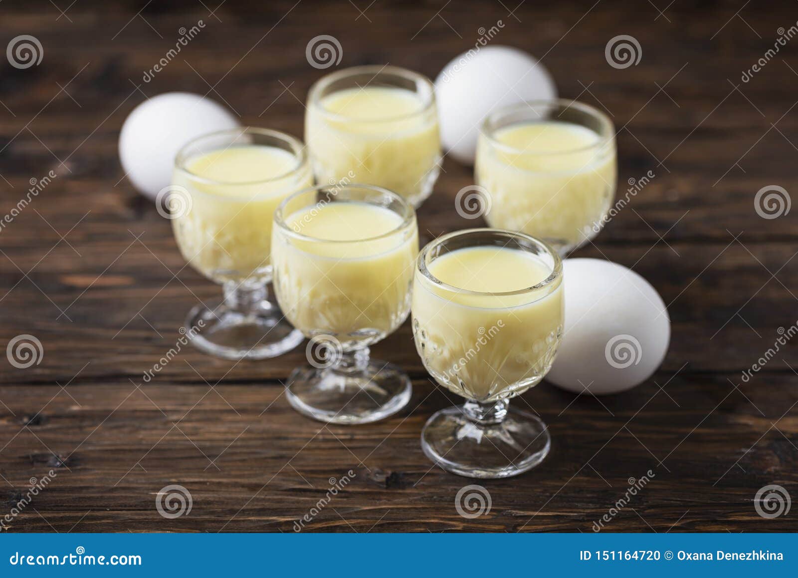 Traditional Italian Liquor Vov with Eggs Stock Photo - Image of sweet ...
