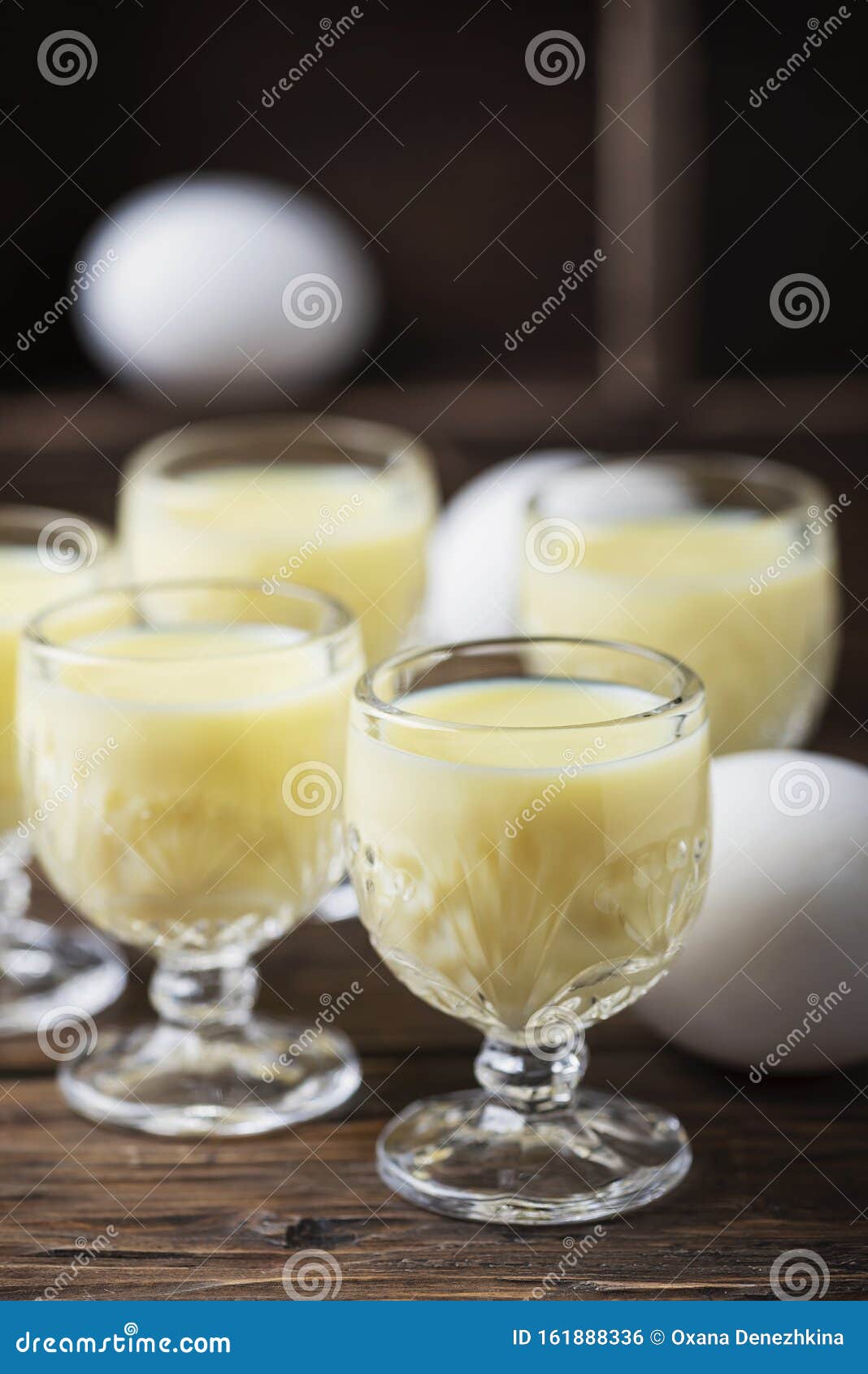 Traditional Italian Liquor Vov with Eggs Stock Photo - Image of dessert ...